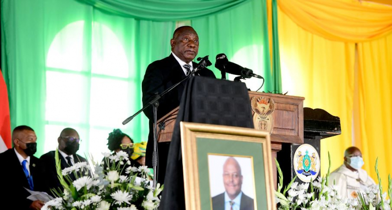 President Cyril Ramaphosa attends funeral service of former Executive ...